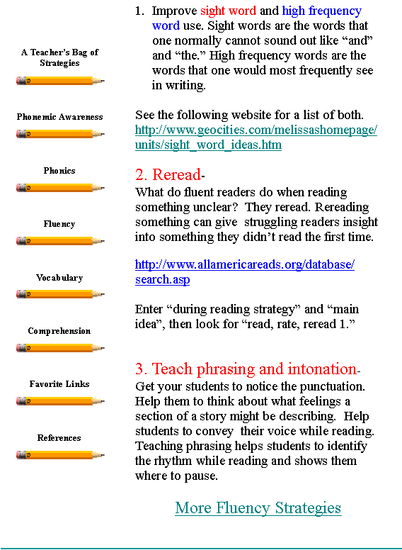 Fluency Strategies Fluency Strategies